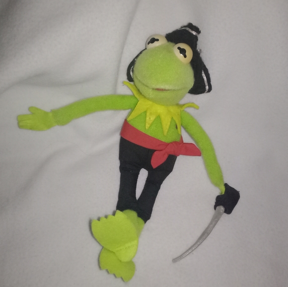 Jim Henson | Toys | Vintage Kermit The Frog Pirate Sword Plush 4 | Poshmark